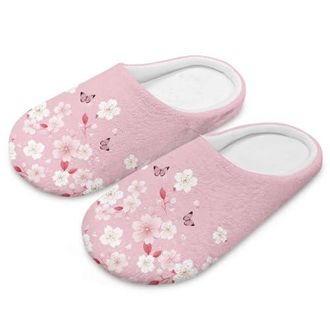 Coloranimal Chaussons de spa pour invit&eacute;s - Jetables et r&eacute;utilisables - Antid&eacute;rapants - Bout ferm&eacute;, Tulipe rose., 35.5/36.5 EU