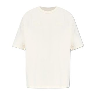 Amiri Bandana Patch Oversized Tee - - Tops - Herren - Beige - XS