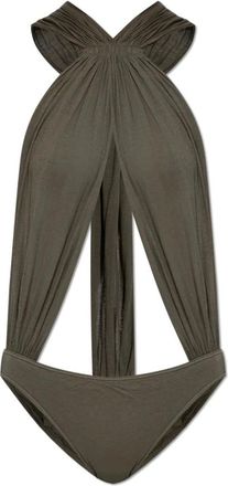 Rick Owens Femme, Tops, Vert, Taille: 36 FR Bodysuit drap&eacute;