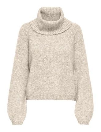 Only Onlgila Life Ls Rollneck BF KNT, Gris (Whitecap Gray), L Femme