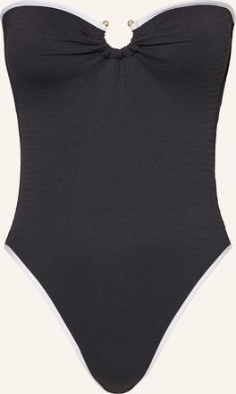 Seafolly Bandeau-Badeanzug Beach Bound schwarz