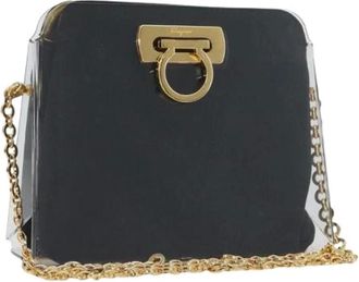 Ferragamo Sac bandouli&egrave;re en plastique pr&eacute;-poss&eacute;d&eacute; - Femme - Pre-owned - Noir - Taille: ONE Size