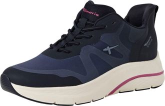 Tamaris Damen Sneaker Low, blau, 39 EU