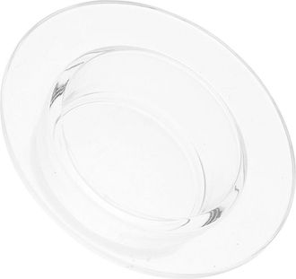 BESPORTBLE Ersatzschale für Wachswärmer aus Hitzebeständigem Glas 117cm Runde Wachsschmelzplatte Austauschbare Glasschale für Duftölwärmer Geeignet für Wohn und 