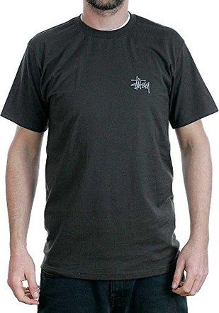 St&uuml;ssy Stussy - T-Shirt - Homme Noir Charbon Taille Unique - Noir - Large