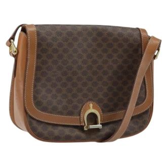 Celine Sac bandouli&egrave;re vintage en toile Pre-owned - Femme - Pre-owned - Brun - Taille: ONE Size