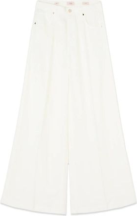 Oltre Femme, Pantalons, Blanc, Taille: 50 FR Palazzo Pants