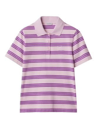 Burberry Gestreiftes Poloshirt - Rosa
