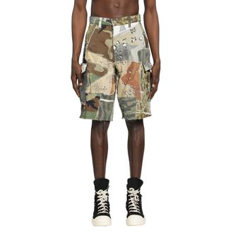 Gallery Dept. Retouche Camo Patchwork Cargo Shorts