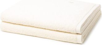 ROSS 2 teiliges Frottier-Set - Vita (2 X Duschtuch im Set) - 520 g/m2 - Baumwolle - Walkfrottee - saugstark - weich und flauschig - Sand