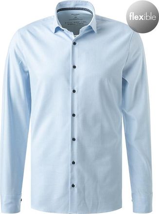 Olymp Herren Hemd blau Slim Fit