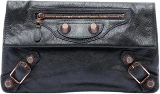 Balenciaga Pre-owned Motocross Giant 21 Envelope Clutch - Femme - Pre-owned - Bleu - Taille: ONE Size