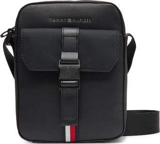 Tommy Hilfiger Umh&auml;ngetasche Tommy Hilfiger Th Foundation Mini Reporter AM0AM13479 Schwarz