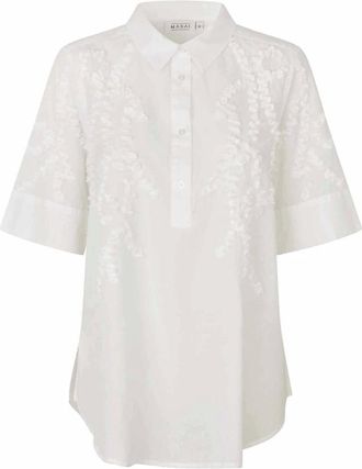 Masai Femme, Blouses et Chemises, Blanc, Taille: 44 FR Ilonka Shirt