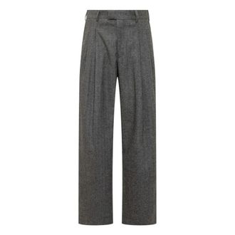 A Paper Kid Homme, Pantalons, Gris, Taille: M Wide Pantalons