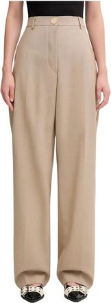 Sportmax Pantalon large Salvo - Femme - Pantalons - Brun - Taille: 40 FR