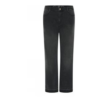 C.Ro Schwarze Weite Hose mit Used-Effekt - - Jeans - Damen - Schwarzk - 2XL