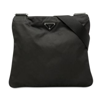 Prada Pre-owned Vintage Nylon Crossbody Bag - Femme - Pre-owned - Noir - Taille: ONE Size