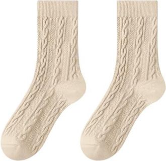 Generic Chaussettes &eacute;paisses Chaussettes mi-longues pour enfants en automne et en hiver en coton solide sans couture &eacute;pais bas doux pour femmes en coton en hi