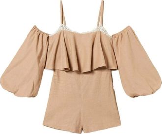 Twinset Femme, Combinaisons et Ensembles, Beige, Taille: 40 FR Combinaison