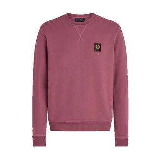 Belstaff Klassisches Baumwoll-Sweatshirt mit V-Stich-Detail - - Sweatshirts & Hoodies - Herren - Rot - 2XL