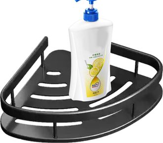 Generico Eck-Duschregal - Eck-Badezimmerregal mit Zahnb&uuml;rstenhalter, starkes, selbstklebendes Regal | rostbest&auml;ndiges Wandregal f&uuml;r R&auml;ume