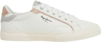 Pepe Jeans London Kenton Mix W, Baskets Femme, Blanc (Blanc Usine), 3