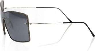 Frankie Morello Femme, Accessoires, Noir, Taille: ONE Size Avant-garde Shield Lunettes de soleil