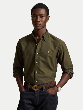 Polo Ralph Lauren Hemd 710805564520 Dunkelgr&uuml;n Regular Fit