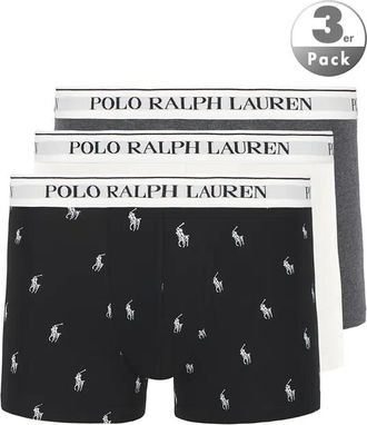 Polo Ralph Lauren Herren Trunks grau Baumwolle unifarben