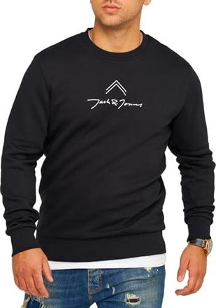 Jack & Jones Infinity Austin Sweat-shirt pour homme, Noir, XL