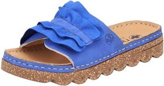 Rieker Mules V8763 pour Femme, Bleu, 42 EU