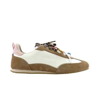Serafini Femme, Chaussures, Multicolore, Taille: 36 EU Baskets en cuir et tissu