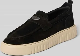 Antony Morato Loafers aus Leder mit Label-Applikation Modell PARROT