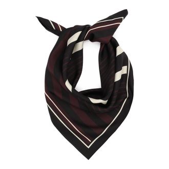Kazar Luxuri&ouml;ses Seidentuch mit unregelm&auml;&szlig;igen Streifen - - Accessories - Damen - Schwarzk - ONE SIZE
