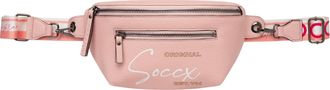 soccx Damen Bauchtasche mit Logo Print und Wechselgurt Dusty Rose None