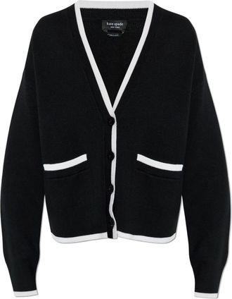 Kate Spade New York Femme, Pulls, Noir, Taille: 42 FR Gilet en laine