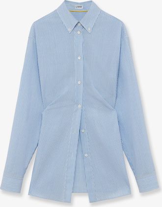 Loewe Lightweight wool striped shirt - LOEWE - gender_Woman
