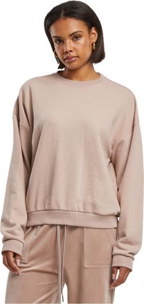 Urban Classics Damen Ladies Oversized Light Terry Crewneck duskrose, 3XL