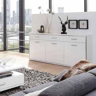 Loftscape home24 Sideboard 184 x 89 x 45cm Wei&szlig;