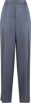 Giorgio Armani Femme, Pantalons, Gris, Taille: 36 FR Wide Pantalons