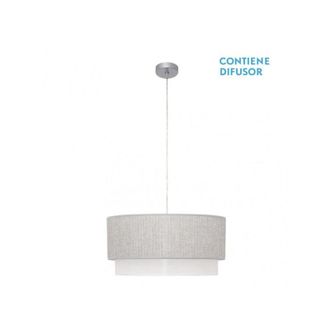 Fabrilamp Fabrilamp - Lampe suspendue Kenya 3xe27 Gris/blanc Reg.50d de