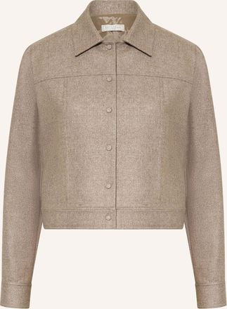 Antonelli Antonelli Firenze Kastenjacke Mit Glitzergarn beige