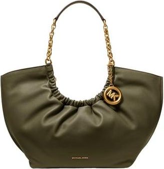 Michael Kors Sac &agrave; main &agrave; d&eacute;tail chaine et logo m&eacute;tallique en cuir
