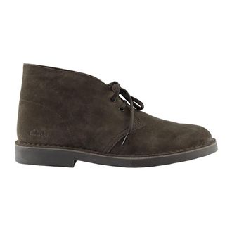 Clarks Stilvolle Dunkelbraune Wildlederschuhe - - Shoes - Herren - Braun - 40 EU