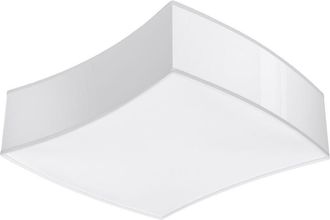GreenIce Sollux Lighting Square Plafonnier d&eacute;coratif encastr&eacute;, blanc, 39 cm