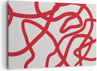 Arttor Wandbilder Dekoration Wohnzimmer Minimalismus St&uuml;ck Linien Bilder auf Leinwand 120x80cm Leinwandbild Schlafzimmer K&uuml;che Deko Wand Kunstdruck Art Gro&szlig; 