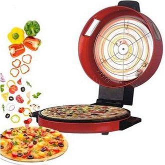 Trade Shop Trade Shop - ELEKTRISCHER PIZZAB&Auml;CKER 2-IN-1 OFEN DOPPELOFEN 1800WATT 30CM