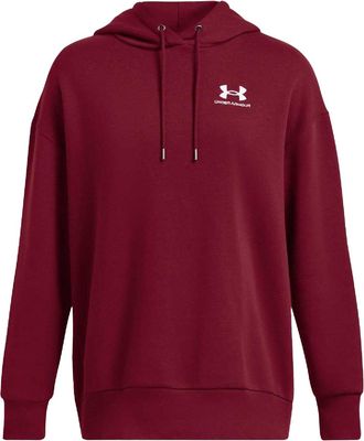 Under Armour Kapuzenpullover für Damen, Fleece, Übergroß (Rot)
