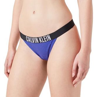 Calvin Klein Bas de Bikini Br&eacute;silien Femme C&ocirc;tel&eacute;, Bleu (Midnight Lagoon), L